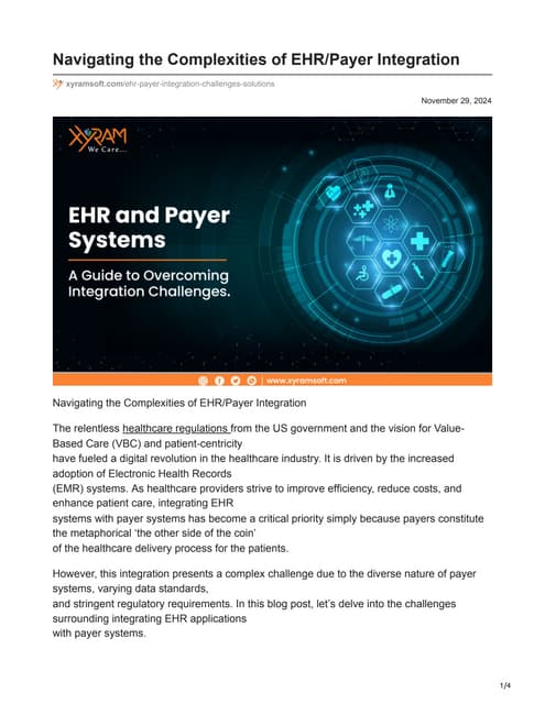 Navigating the Complexities of EHRPayer Integration.pdf Navigating the Complexities of EHRPayer Integration.pdf