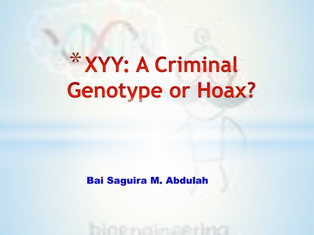 Genetic Disorders - Class XII - Biology | PPTX