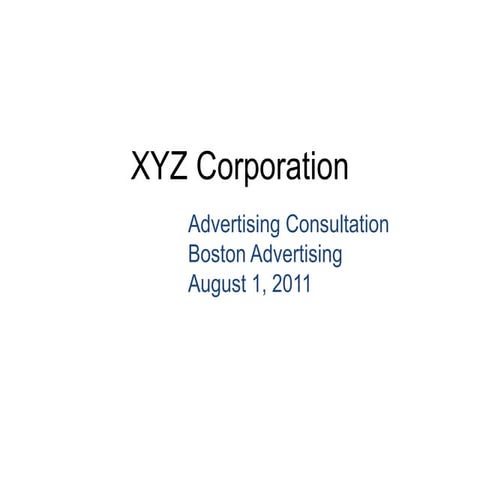 Xyz corp | PPTX