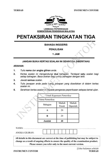 Pt3 speaking sample test examiner booklet | PDF