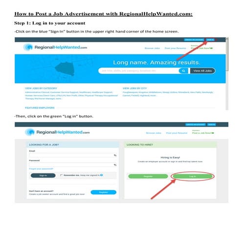 How to post a job advertisement with Regional Help Wanted | PDF