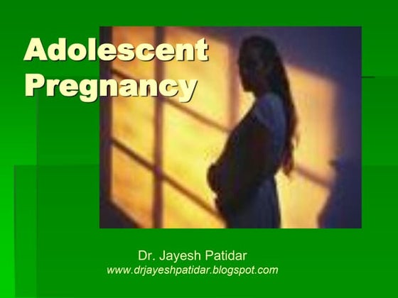 Teenage pregnancy presentation | PPT