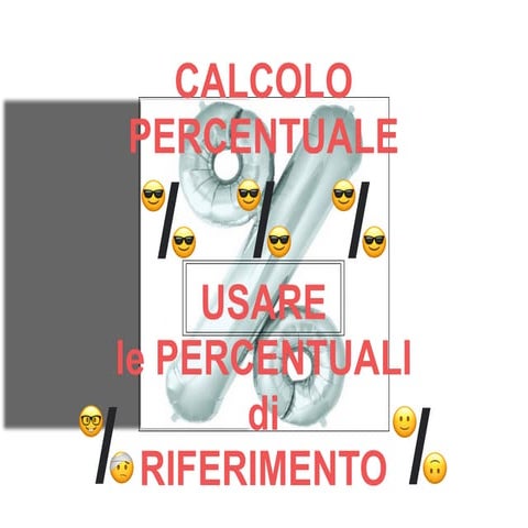 CALCOLO PERCENTUALE - COME USARE le PERCENTUALI di RIFERIMENTO ...