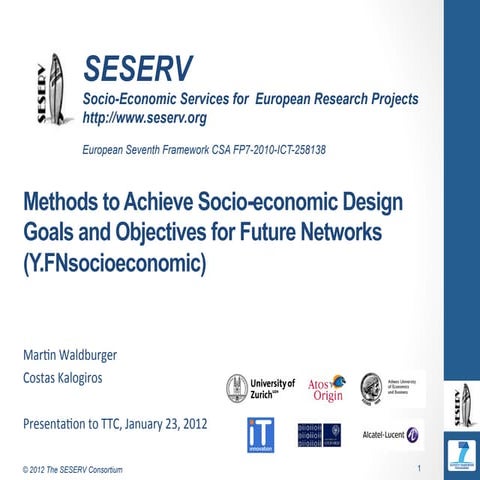 Methods to Achieve Socio-economic Design Goals and Objectives for ...