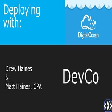 Deploying a Ruby on Rails App with Digital Ocean | PPT