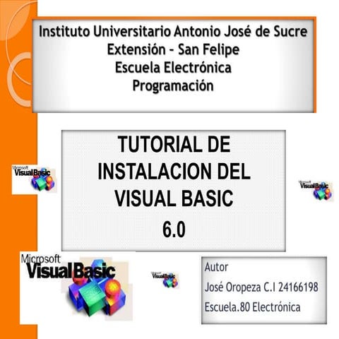 Visual basic jose oropeza | PPTX
