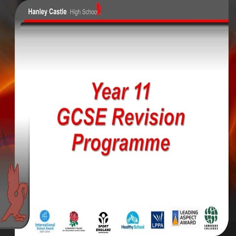 Y11 revision programme 2012 | PPTX