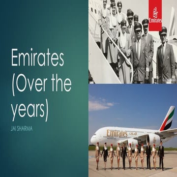 the history of Emirates airline powerpoint | PPTX