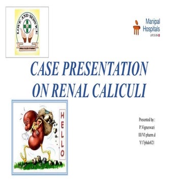 Renal calculi | PPTX