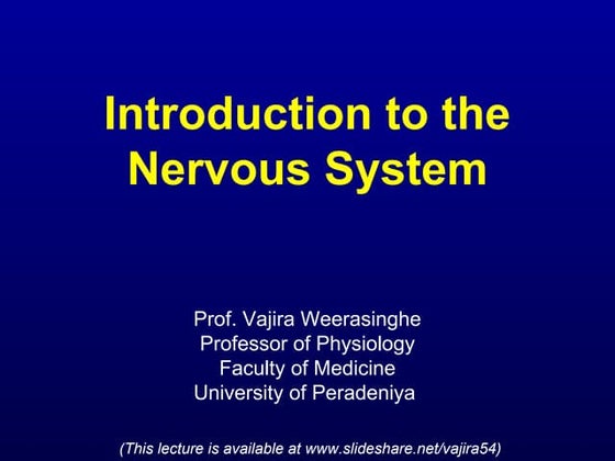 Introduction to neurology | PPT