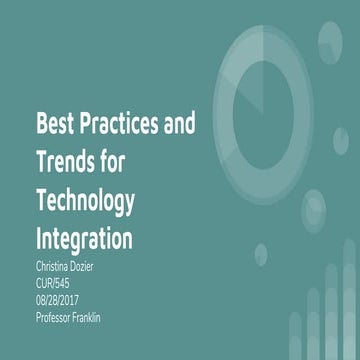 Best practices and trends for technology integration | PPTX