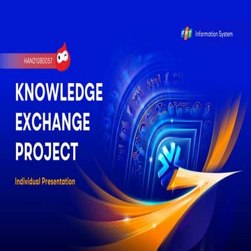 Knowledge exchange project proposal for FPT | PPT