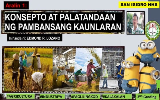 Ang Mga Sektor ng Agrikultura, paghahalaman, paghahayupan, pangugubat ...