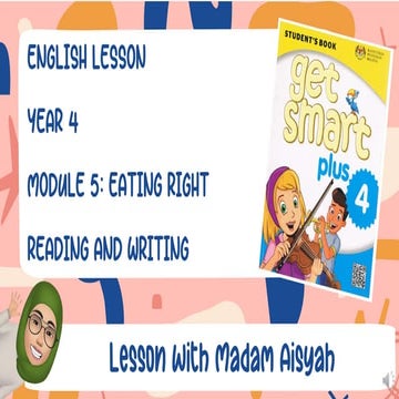 Y4 Module 5 Eating right- reading & writing.pdf