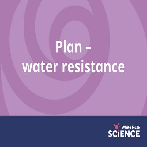 Y5 Autumn Block 1 TS6 Plan - water resistance.pptx