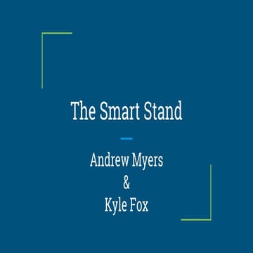 The smart stand | PPTX