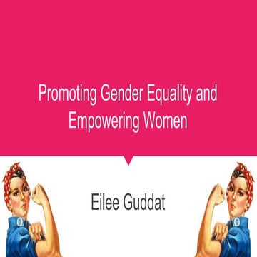 Promote gender equality and empower women