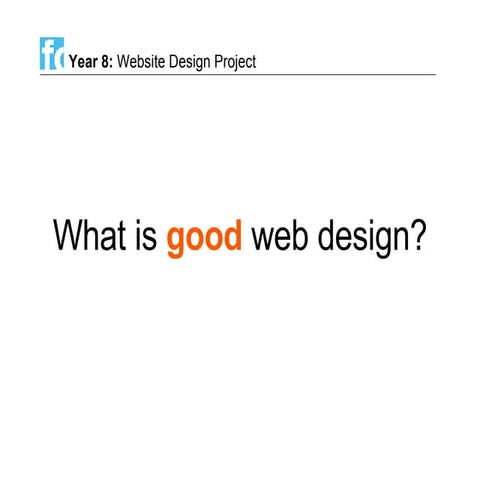 Y8 Web Design Introduction | PPT