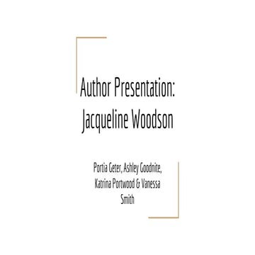 Ya Author presentation | PPTX