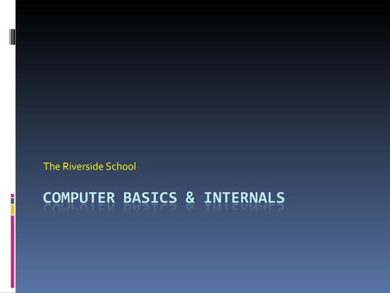 Computer & it's components | PPTX | Data Storage and Warehousing | Computing