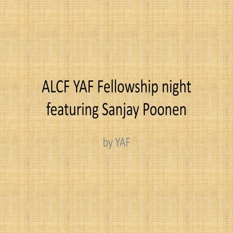 Yaf event 1 | PDF
