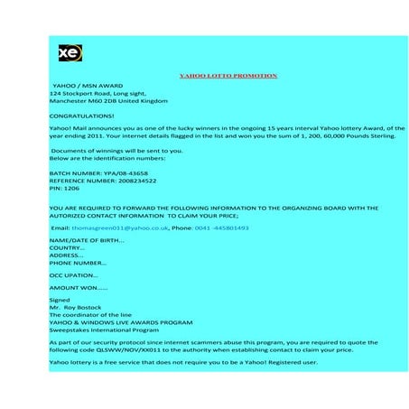 Yahoolottopromotion | DOCX