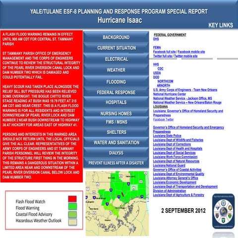 Yale/Tulane ESF-8 VMOC Special Report - Hurricane Isaac 5 September ...