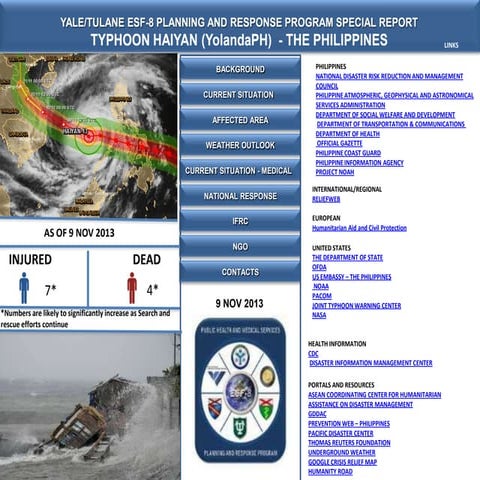 Yale Tulane Special Report - Typhoon Haiyan( Yolanda) Philippines - 9 ...