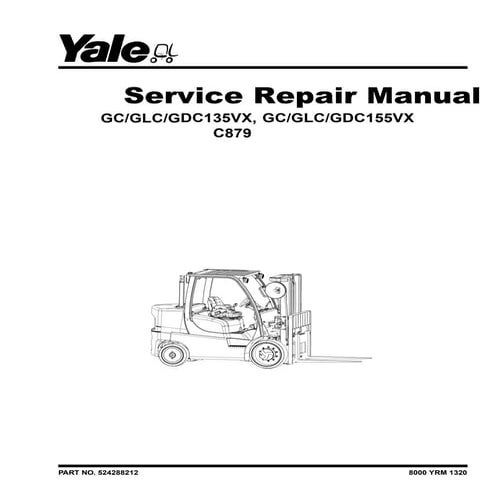 Yale (c879) gdc155 vx lift truck service repair manual | PDF