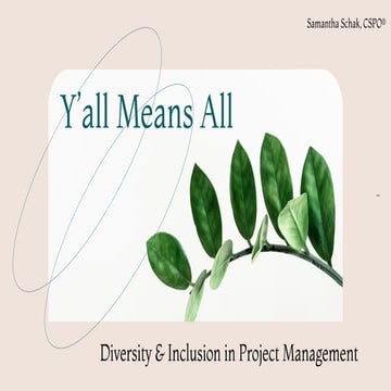 Diversity & Inclusion in Project Management | PDF