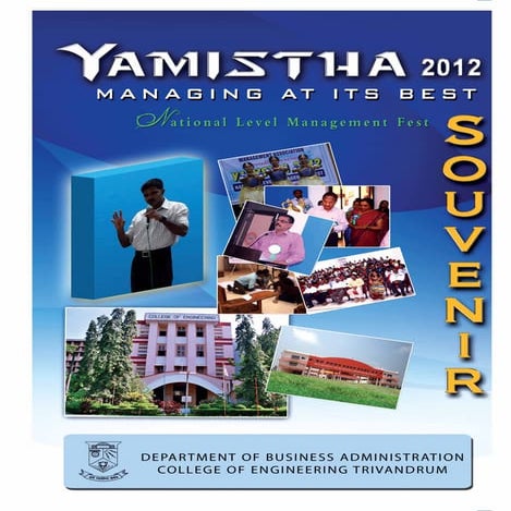 Yamistha 2012 management fest souvenir | PDF