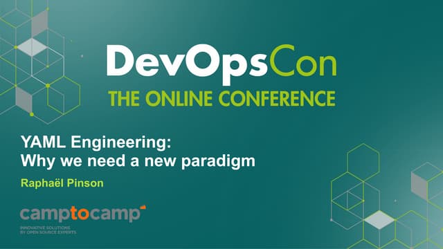 YAML Engineering: why we need a new paradigm | PPT YAML Engineering: why we need a new paradigm | PPT