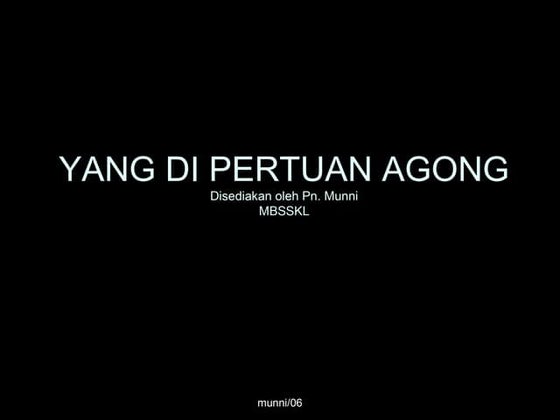 Peranan yang di-Pertuan Agong | PPTX