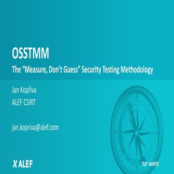 OSSTMM: The “Measure, Don’t Guess” Security Testing Methodology | PDF