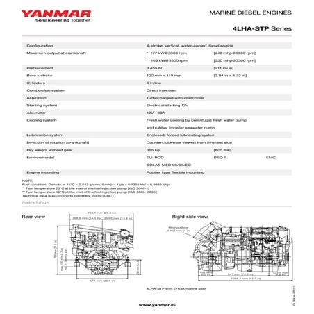 Yanmar 4 lha-stp | PDF