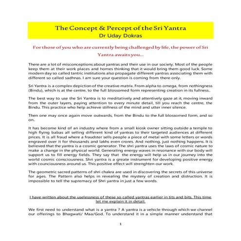 Yantra | DOCX
