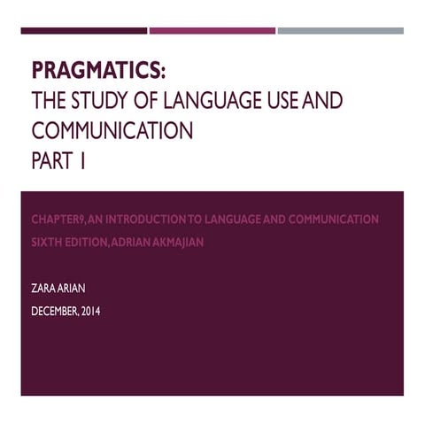 Pragmatics | PPT