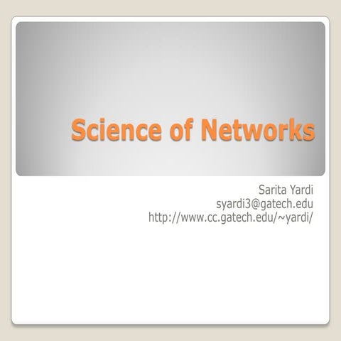 Science Of Networks | PDF