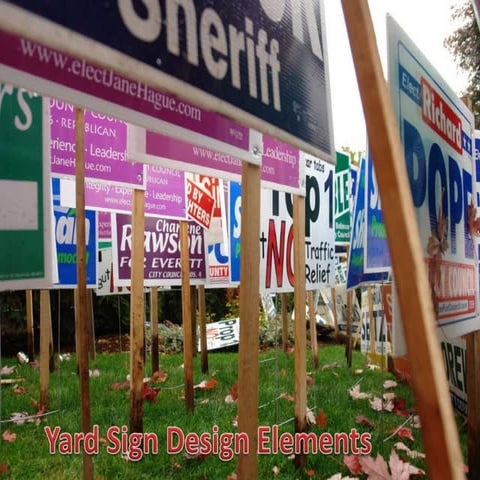 8 Yard Sign Design Elements | PPT