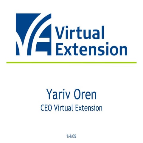 Yariv Oren Virtual Extension | PPT