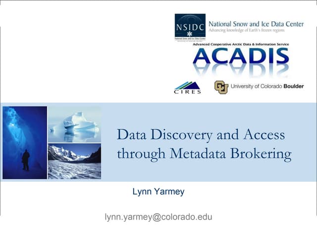 Rdap14 Data Discovery And Access Through Metadata Brokering Ppt