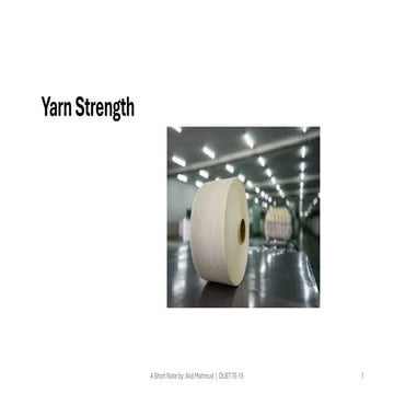 Understanding Yarn Strength in Textile Manufacturing | PDF