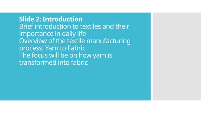 Introduction to Textile | PPTX