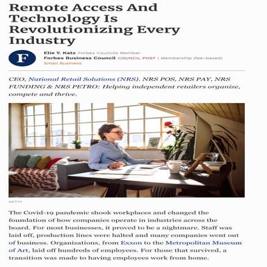 Remote access and technology is revolutionizing every industry. | PDF