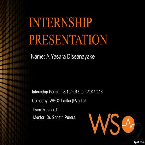 Internship Wso2 | PPTX