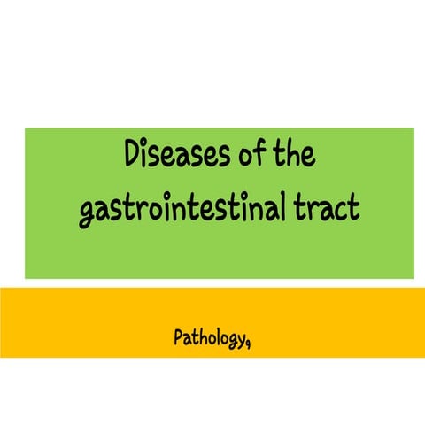 GASTROINTESTINAL PATHOLOGY | PDF