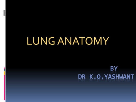 Anatomy of lung & pleura | PPT