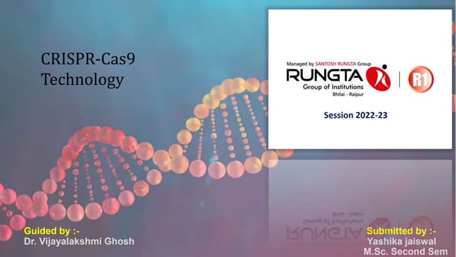 CRISPR Cas 9 TECHNOLOGY | PPTX