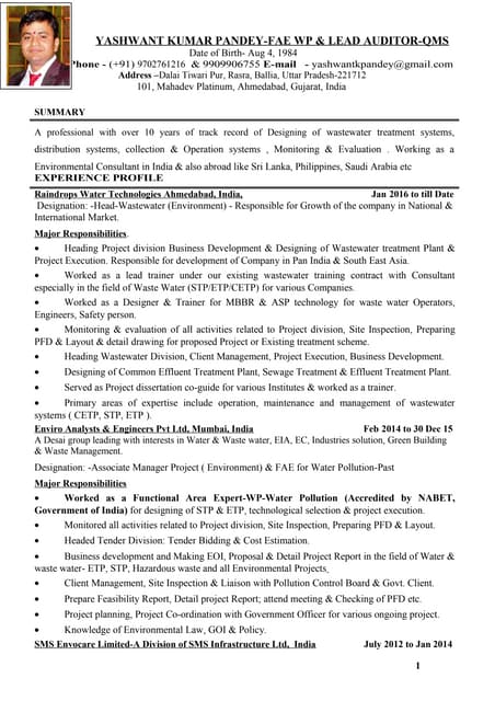 Gerhard Jacobus Theron CV 2016 | PDF