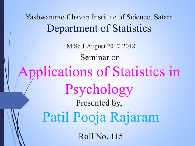Psychological Statistics Chapter 1 | PPTX